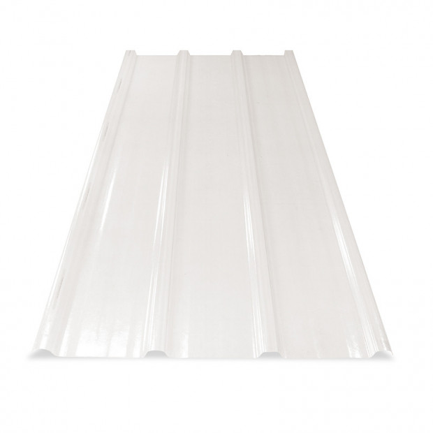 Plaque polyester nervurée translucide | Yousteel