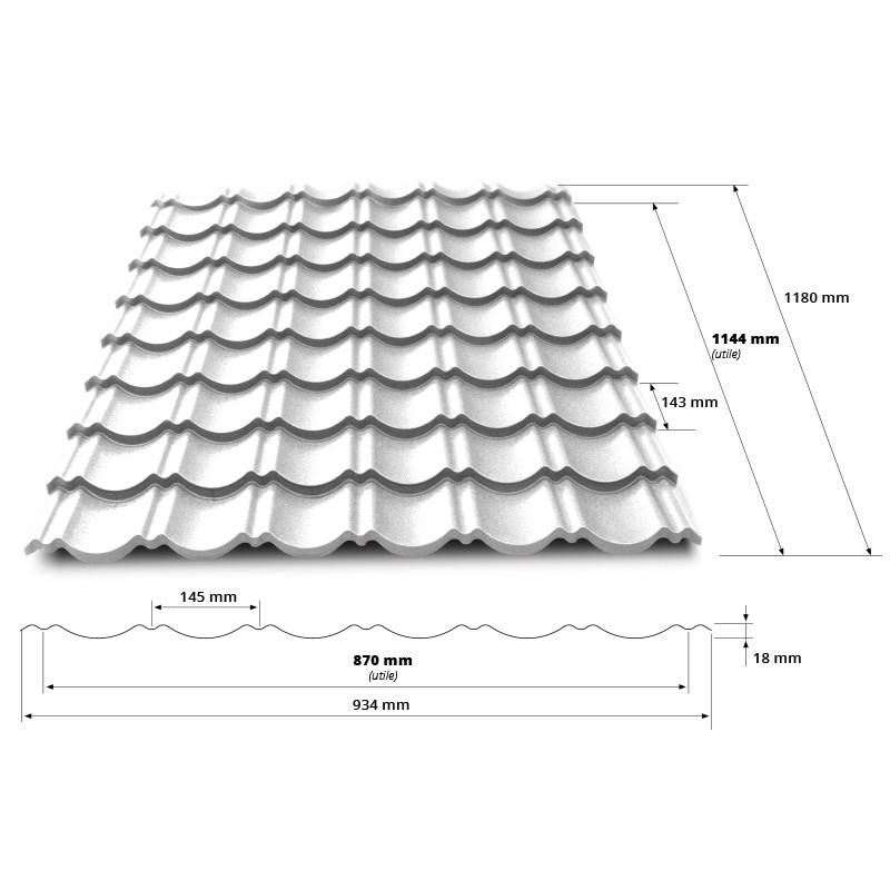 Tôle imitation tuile emboîtable | Yousteel