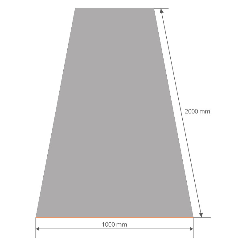 Tôle plane galvanisée 2000x1000 mm | Yousteel